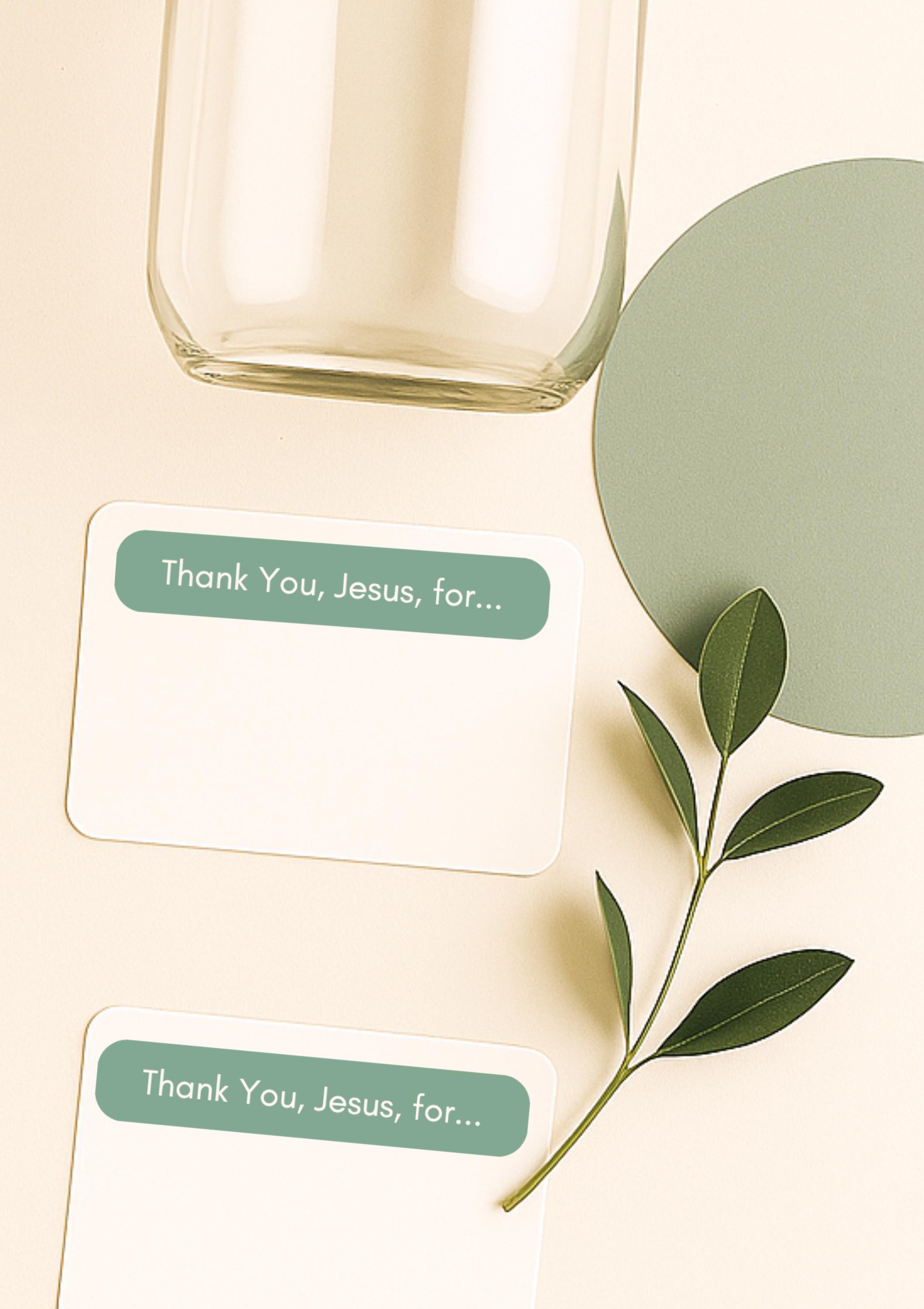 Printable “thank You Jesus” Jar Cards – Christian Easter Activity for ...
