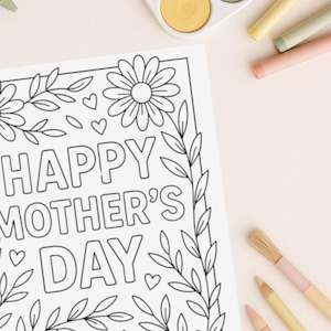Christian Mother’s Day Coloring Page | Printable Bible Verse Art for ...