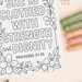 Christian Mother’s Day Coloring Page | Printable Bible Verse Art for ...