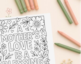 Christian Mother’s Day Coloring Page | Printable Bible Verse Art for ...
