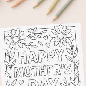Christian Mother’s Day Coloring Page | Printable Bible Verse Art for ...