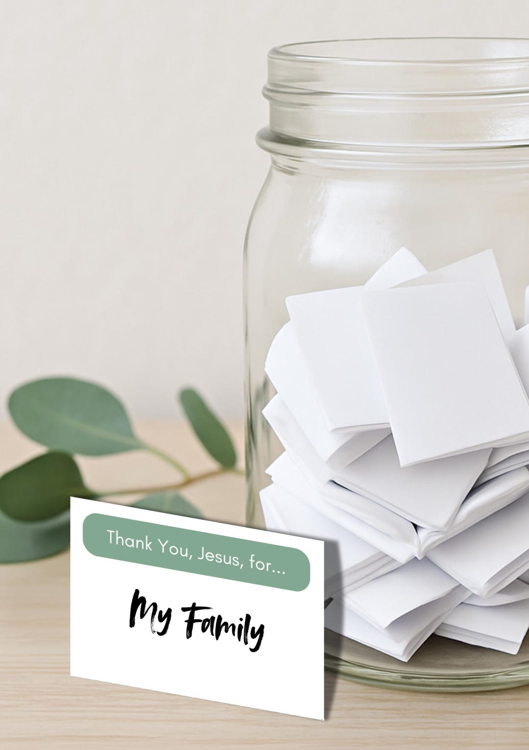Printable “thank You Jesus” Jar Cards – Christian Easter Activity for ...