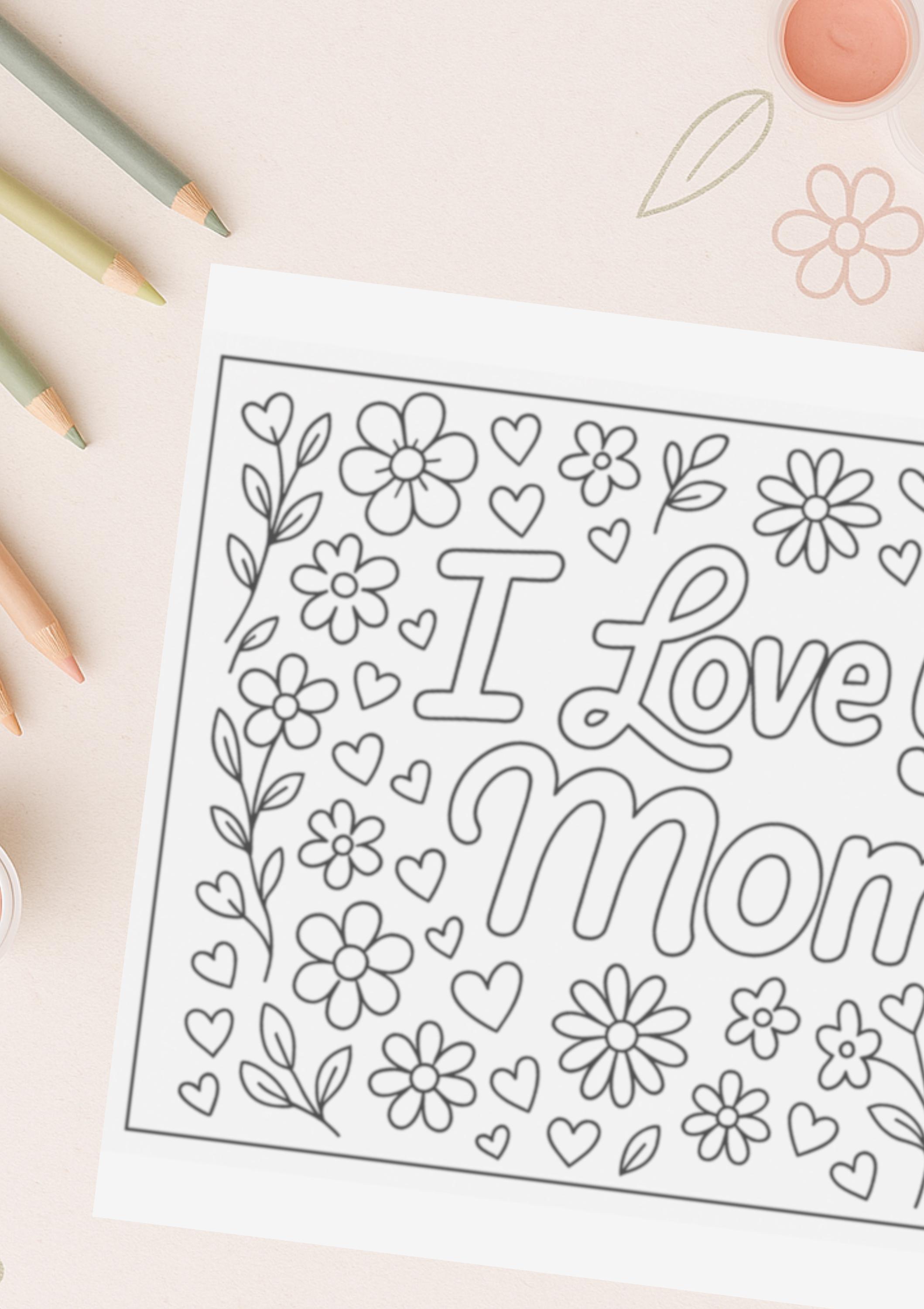 Mother’s Day Coloring Pages for Kids | 5 Printable Activity Sheets ...