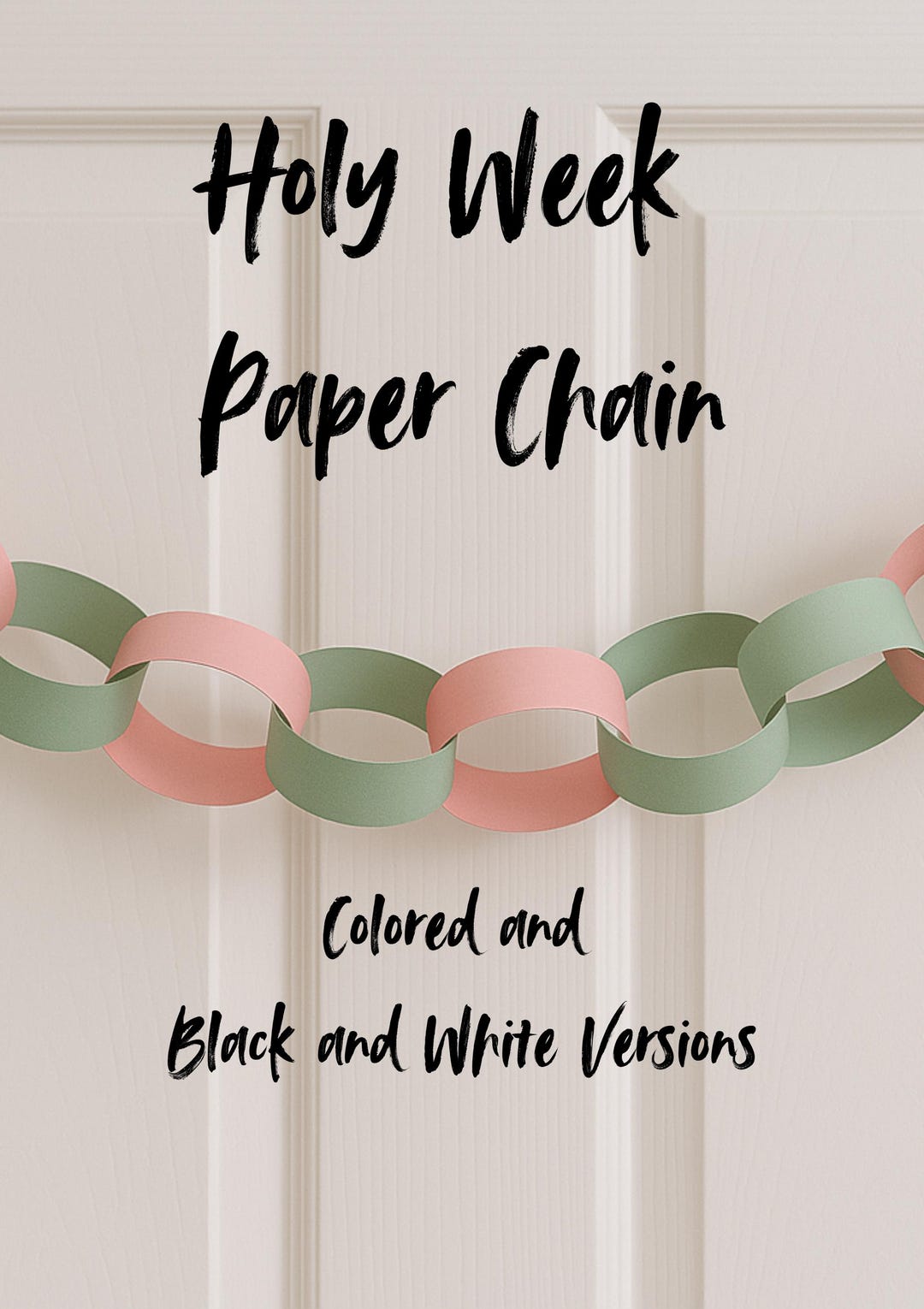 Holy Week Paper Chain | Printable Christian Easter Craft for Kids ...