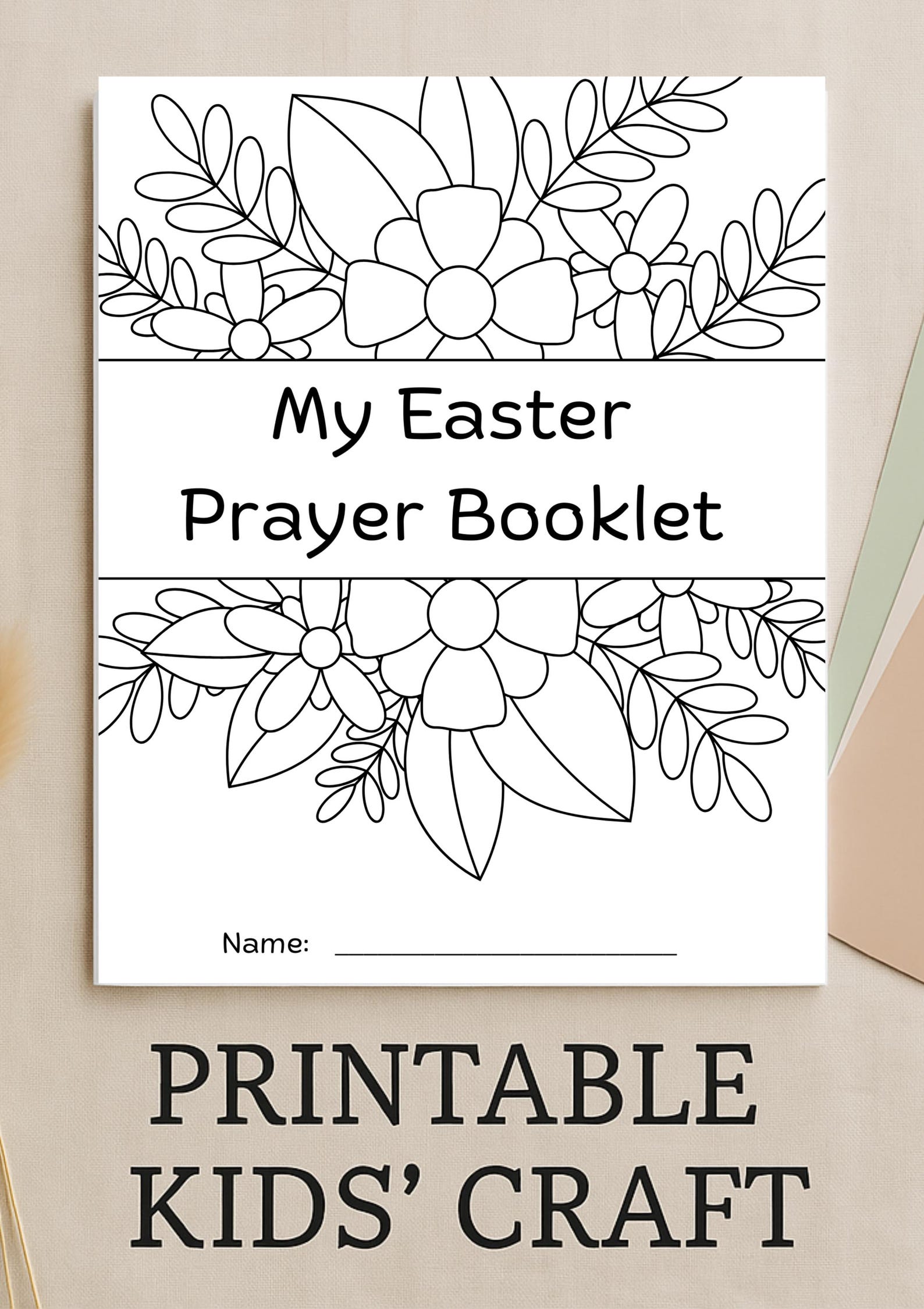 Easter Prayer Booklet for Kids | Printable Christian Easter Activity ...