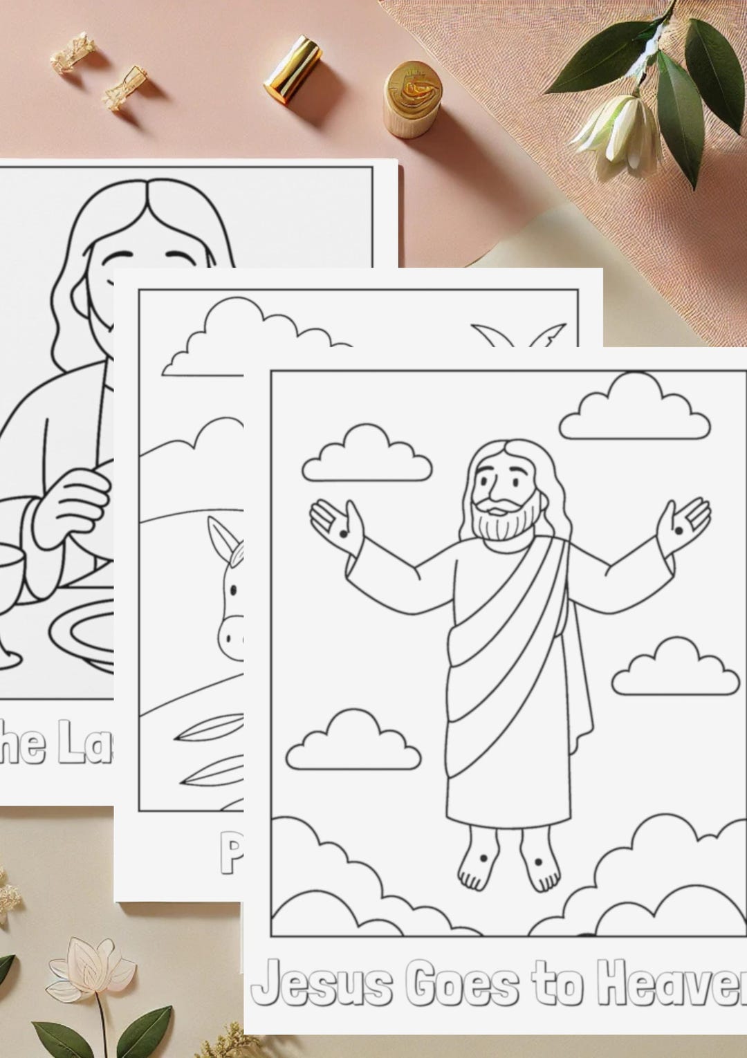 Bulk Easter Coloring Pages | Printable Christian Easter Activity ...