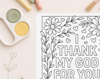 Christian Mother’s Day Coloring Page | Printable Bible Verse Art for ...