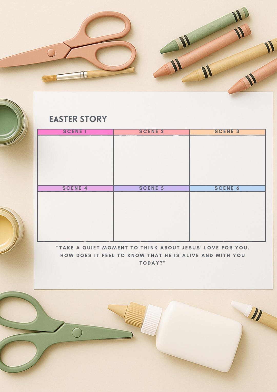 Easter Story Sequencing Craft | Printable Christian Easter Activity for ...
