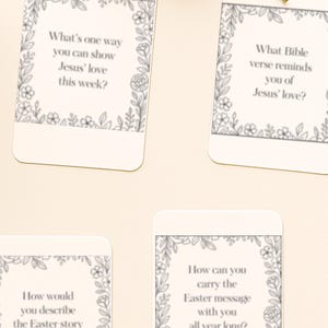 Easter Conversation Cards | Printable Christian Easter Family Activity ...