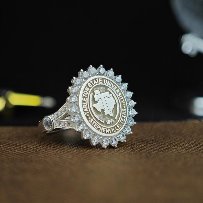 Custom Graduation Ring for Women, Personalized College Jewelry ...