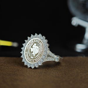 Custom Graduation Ring for Women, Personalized College Jewelry ...