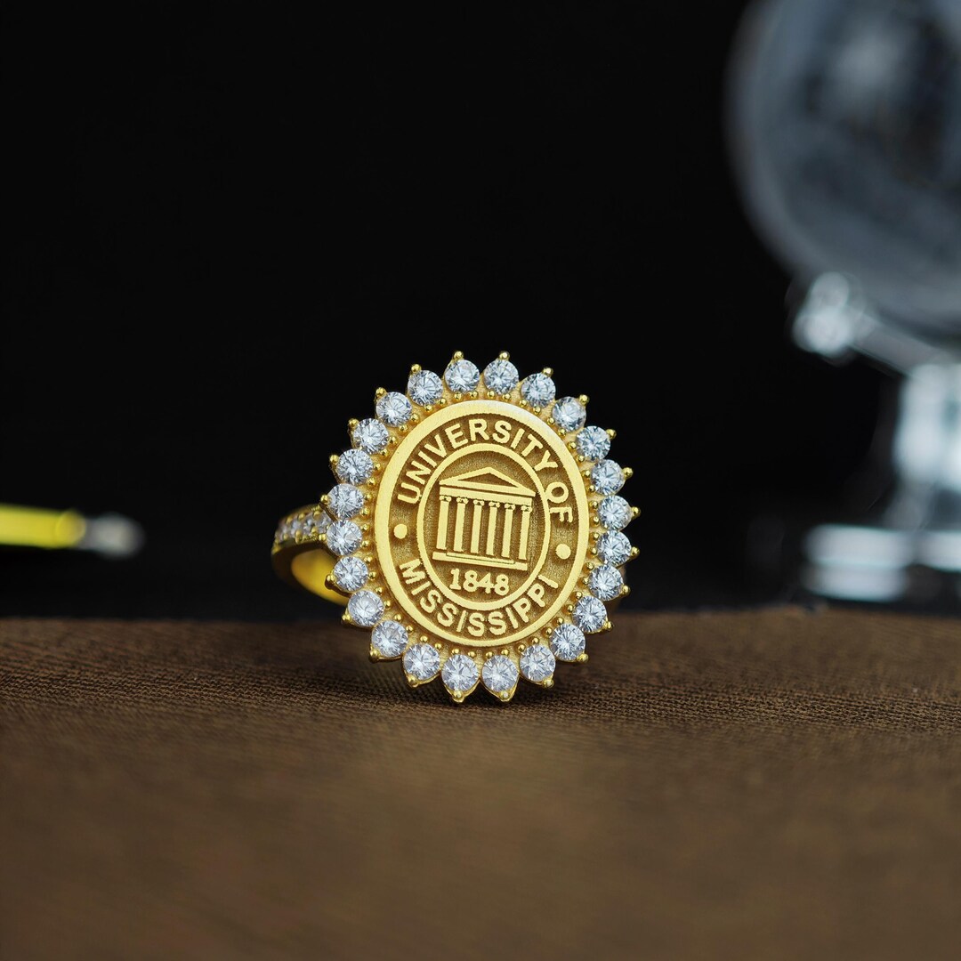 Personalized College Graduation Ring, Custom University Jewelry for ...