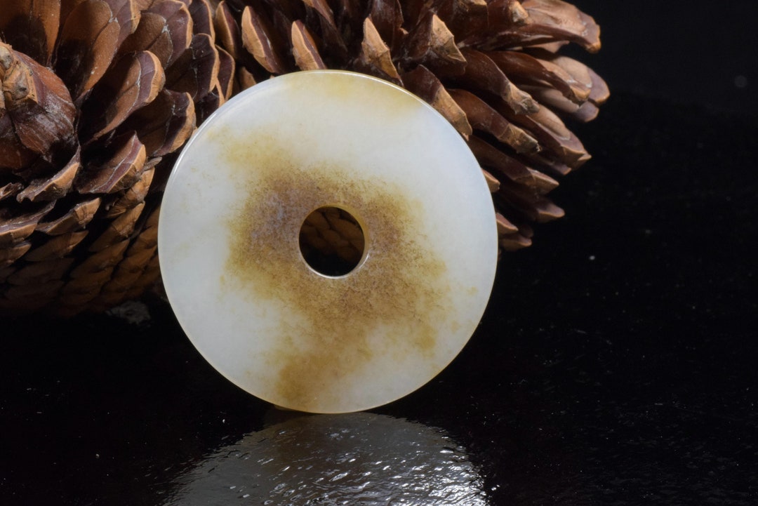 Siberian White Nephrite Jade Pi-disc 1 - Etsy