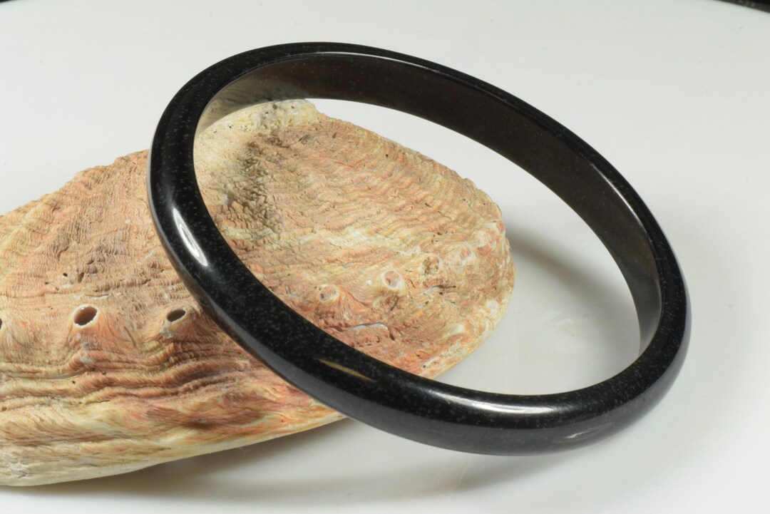 Guatemalan Black Jadeite Bangle #3 - 79.7 Mm - Etsy