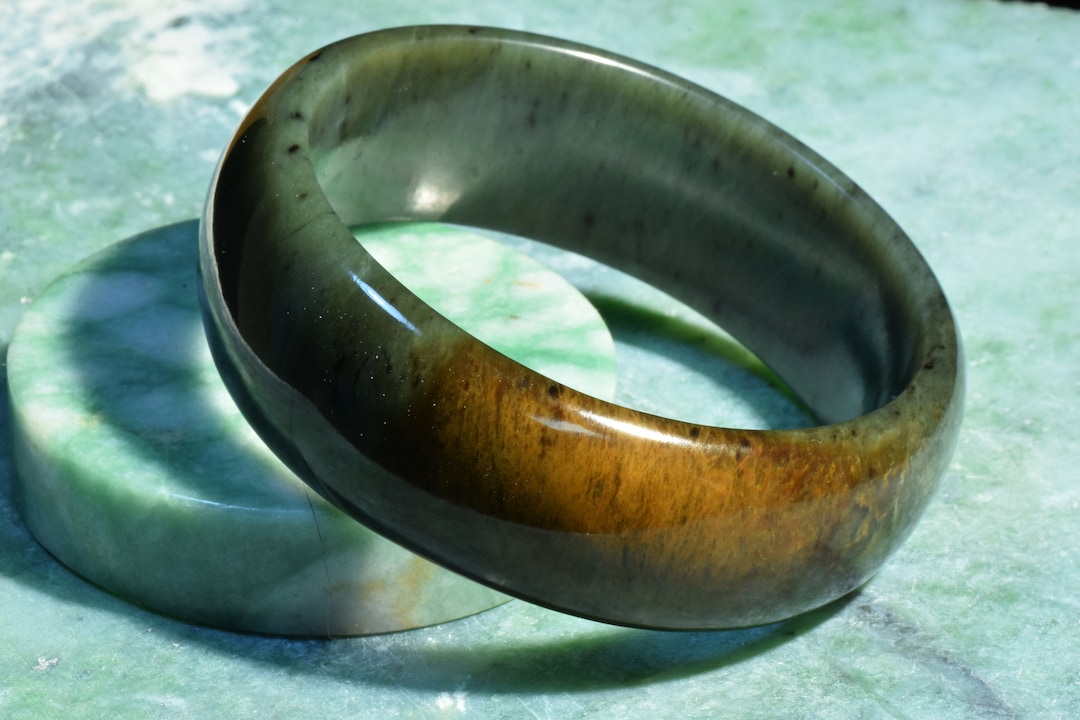 Northern California Nephrite Jade Bangle 57.5 Mm - Etsy