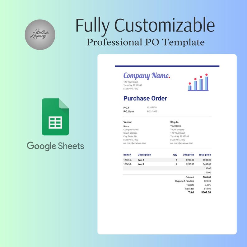 Editable and Printable Invoice and Purchase Order Templates in a ...
