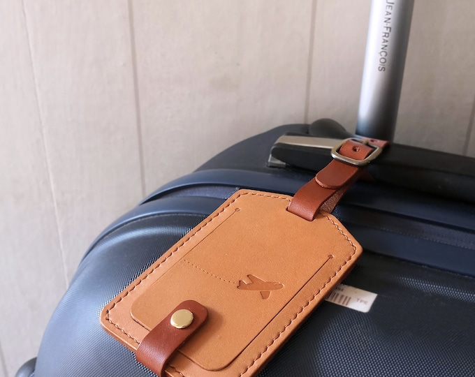 PDF Pattern | Luggage Tag | Bag Tag | Leather Craft DIY (4mm Stitching ...
