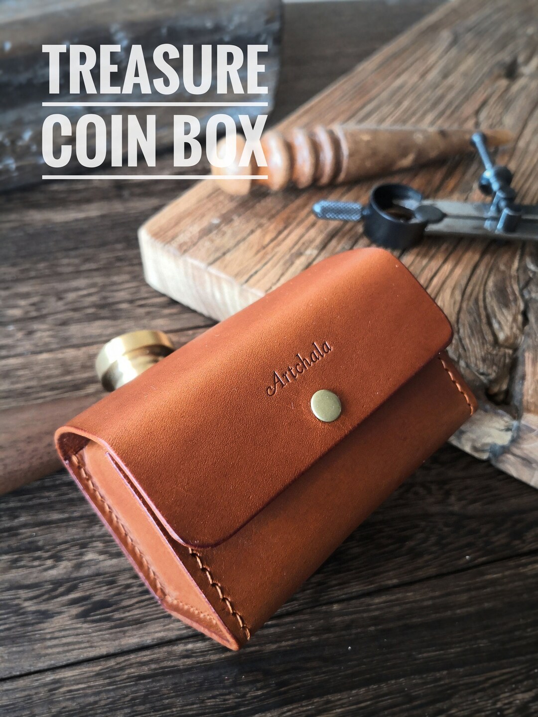 PDF Pattern | Treasure Box | Leather Coin Box | Leather Craft DIY (4mm ...