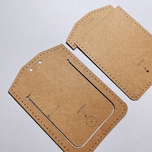 PDF Pattern | Luggage Tag | Bag Tag | Leather Craft DIY (4mm Stitching ...