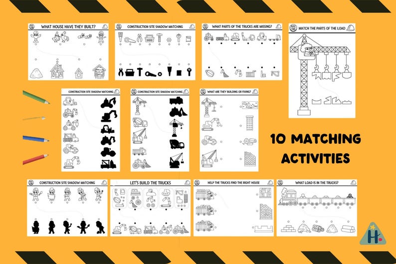Construction Site Activity Pack for Kids | 60+ Printable Games ...