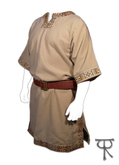 Tunic Drakar, Men's Medieval Tunic, Long, Wool, Larp, Made to Order ...