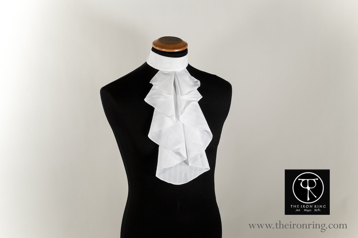 Jabot Steampunk and Victorian Historical Cotton Gothic - Etsy