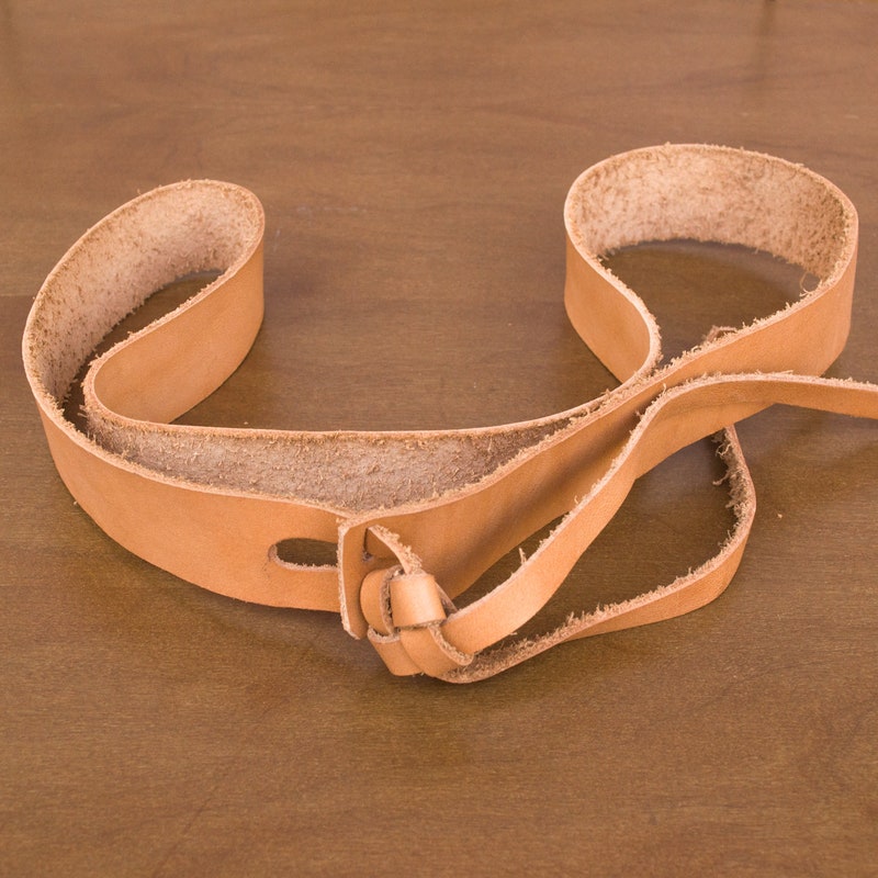 Leather Tie Belt - Etsy