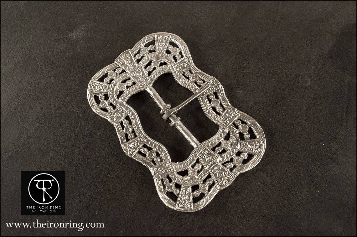 Pirate Buckle III in Brass or Aluminium for Baldric or Belt, Fantasy ...