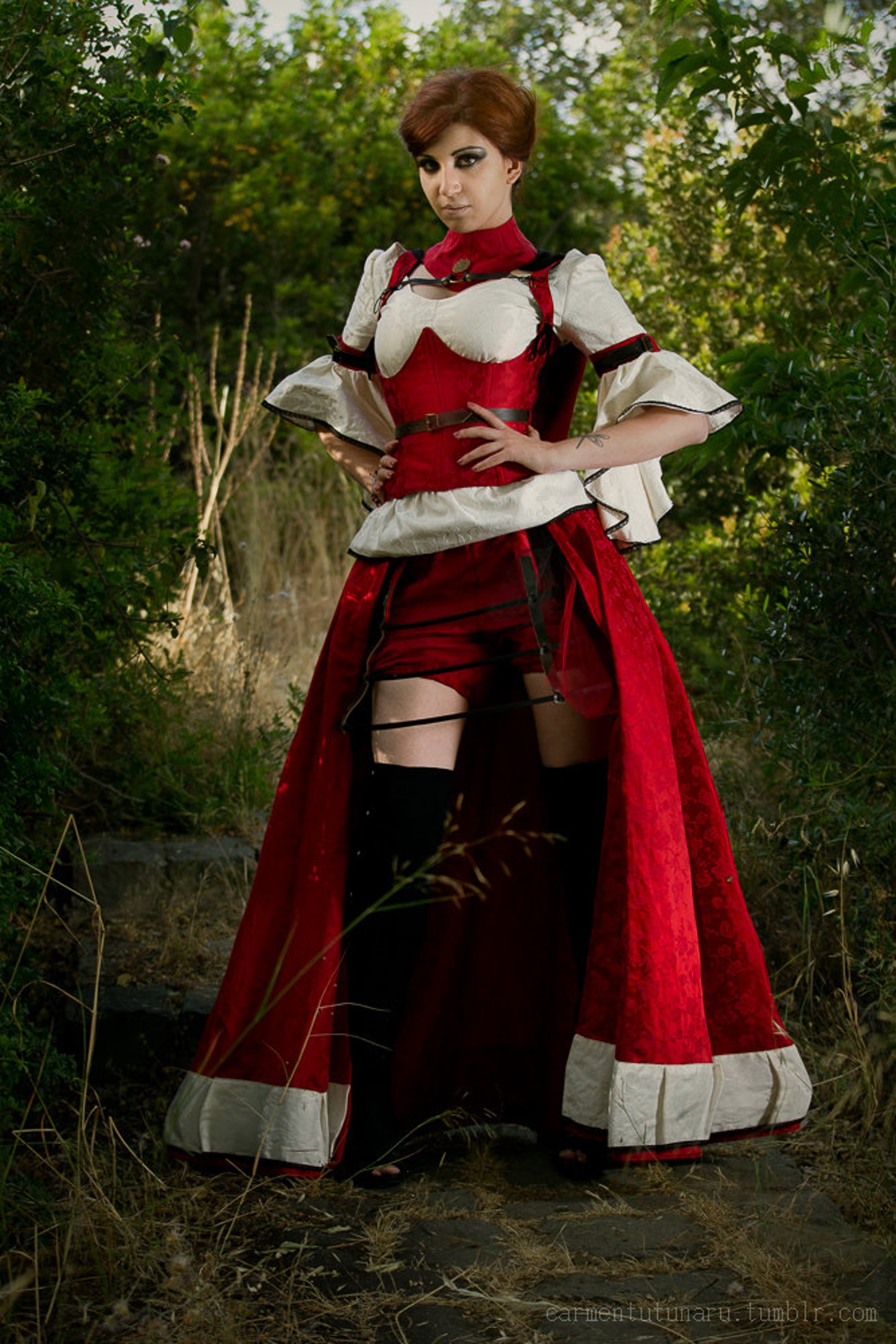 Steampunk Gothic Red Riding Hood Custom Made Outfit - Etsy