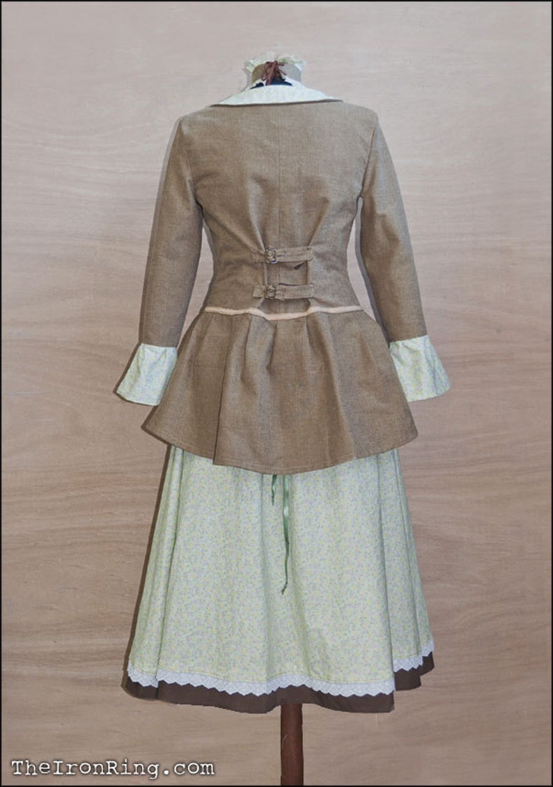 Hobbit Style Embroidered Outfit Bodice Jacket Skirt | Etsy