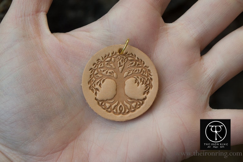 The Tree of Life Celtic Pendant Leather Protection Amulet - Etsy