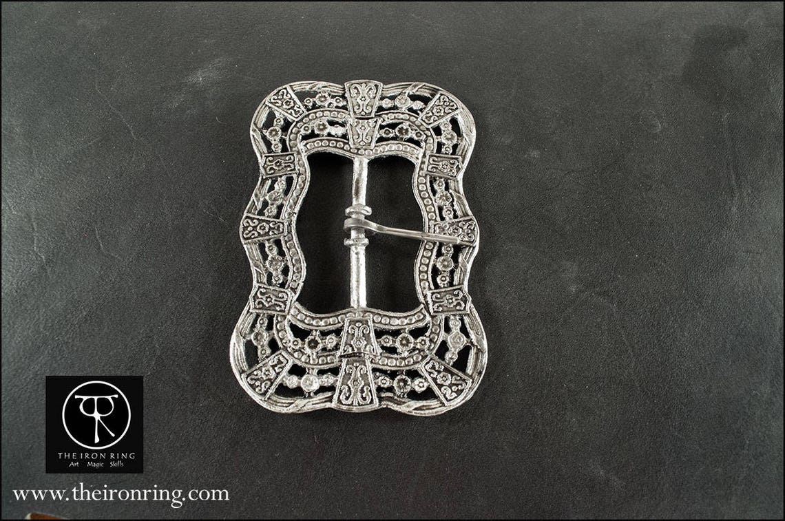 Pirate Buckle III in Brass or Aluminium for Baldric or Belt, Fantasy ...