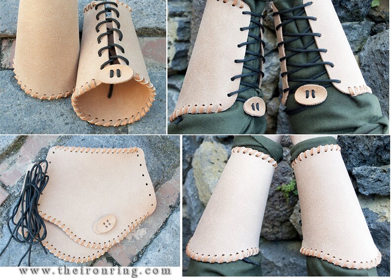 Split Grain Leather Larp Bracers With Leather Lacing - Etsy