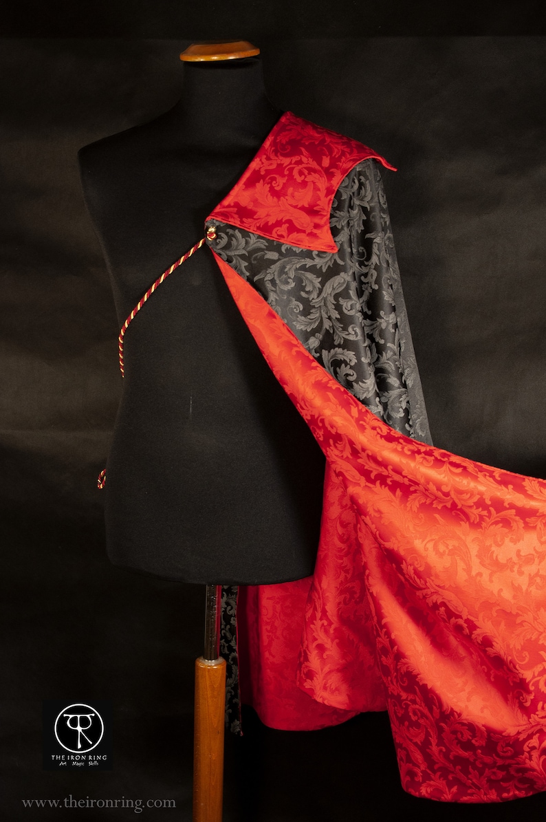 Musketeers Cloak, Shoulder Cape, Damask, Cotton, Fantasy, Medieval ...