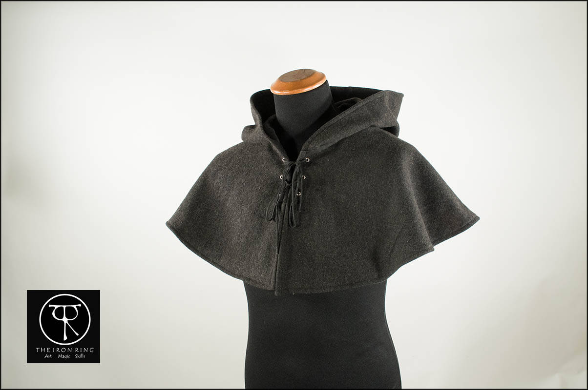 Basic Woolen Hooded Cape Fantasy Medieval Renaissance, Unisex ...
