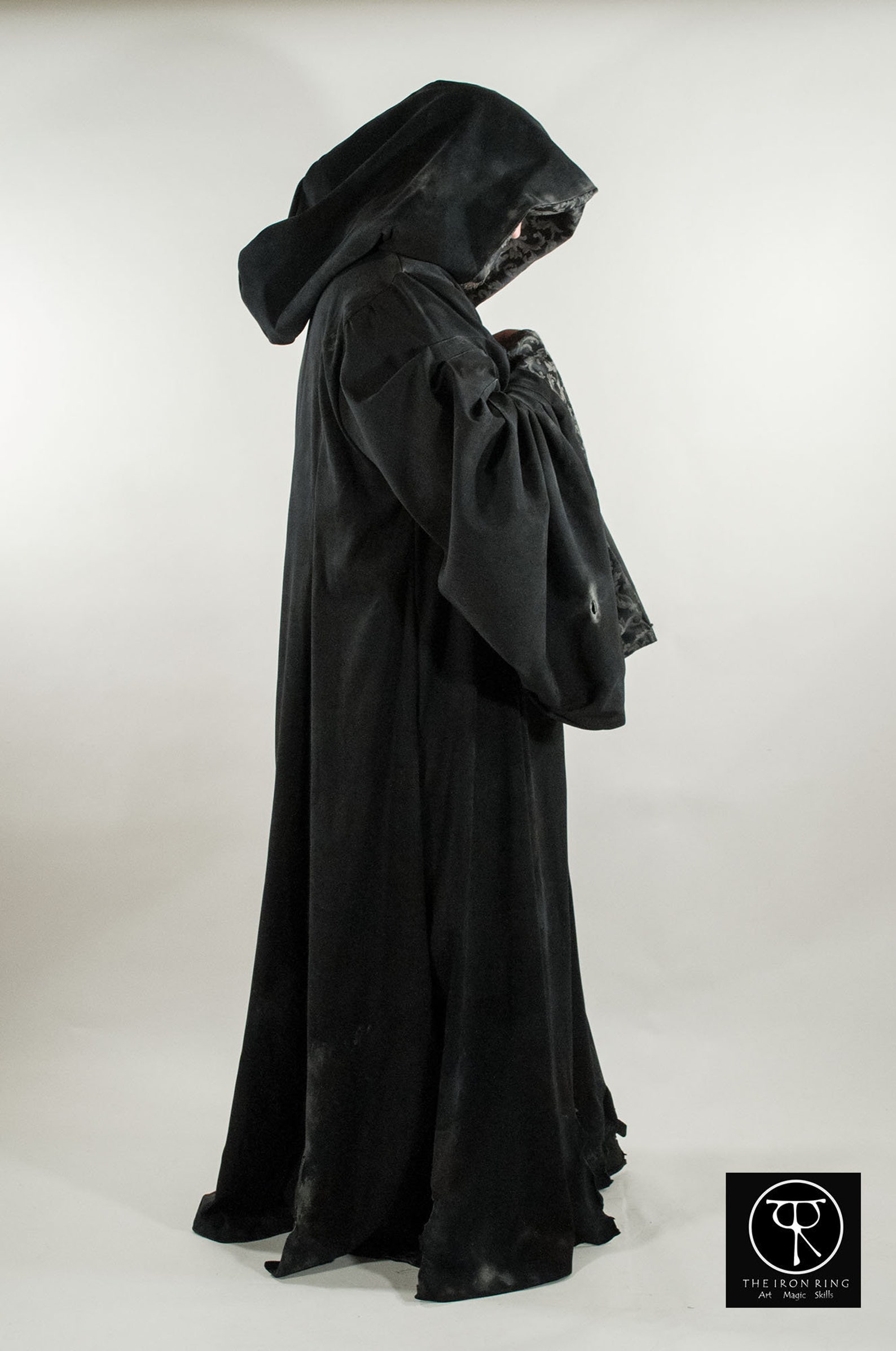 Wizard Robe, Alcantara and Damask, Larp, Renaissance, Halloween, Custom ...