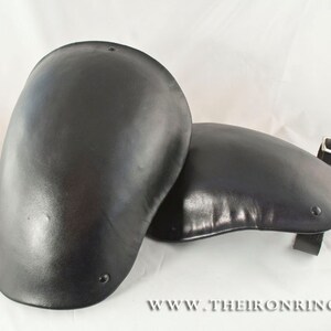 Pair of Reinforced Resin Molded Leather Fantasy Pauldrons for Larp - Etsy