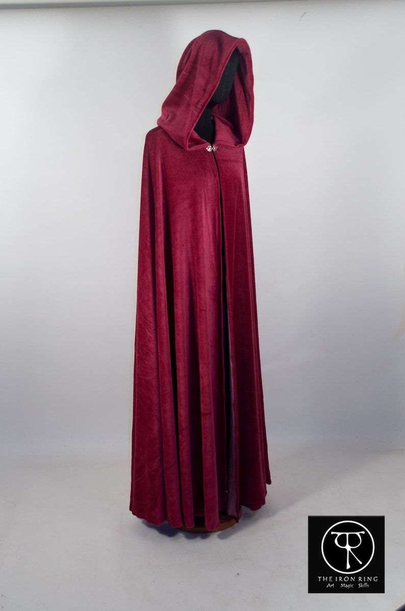 Velvet Cloak Fantasy Medieval Renaissance Larp Custom Made | Etsy