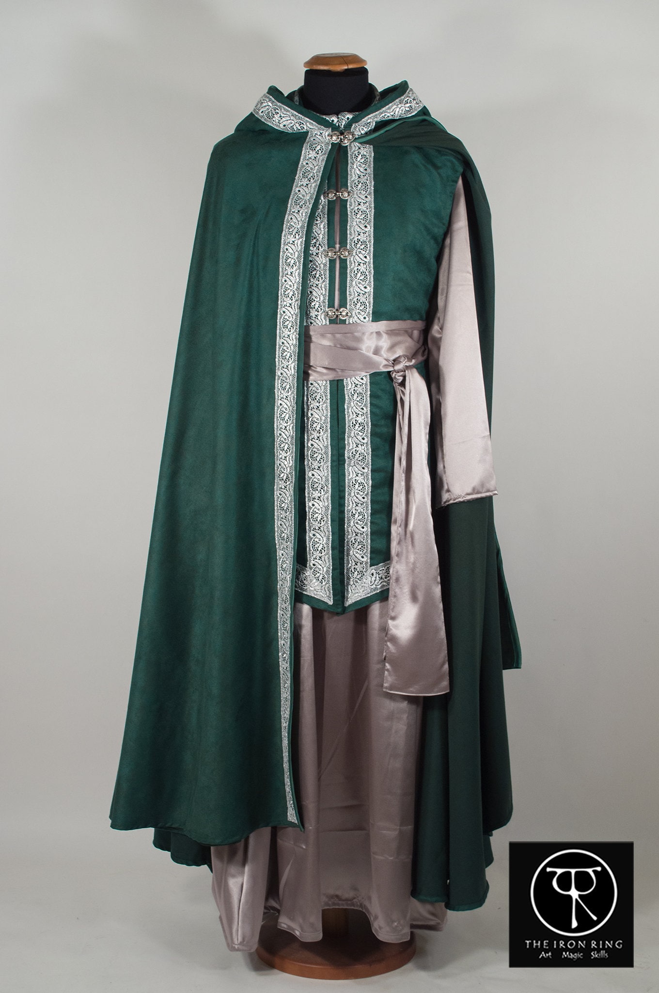 Wizard Robe LARP Or Viking Tunic White Mage, Medieval Cloak