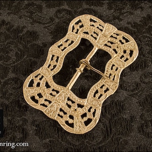 Pirate Buckle III in Brass or Aluminium for Baldric or Belt, Fantasy ...