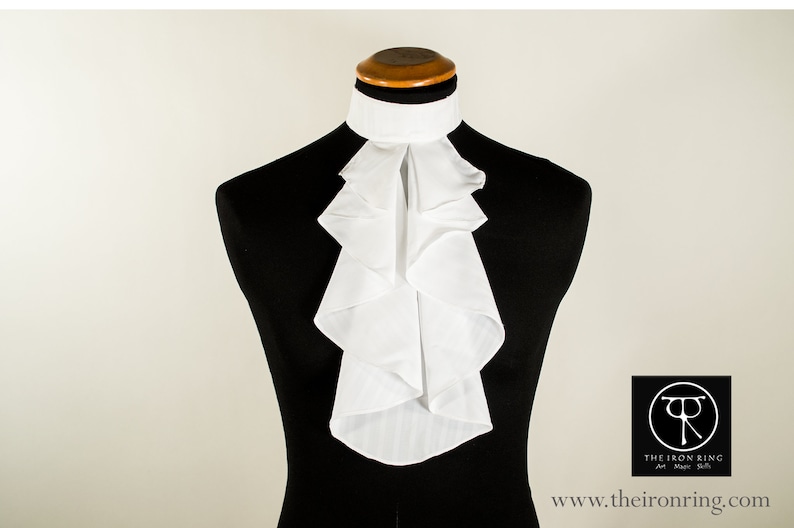 Jabot, Steampunk and Victorian, Historical, Cotton, Gothic, Vampire ...