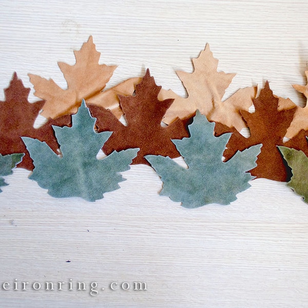 Leather Maple Leaves - Etsy