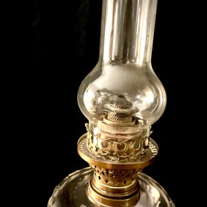 Elegant Victorian Oil Lamp Early 1900, Ornamental Cast Iron Base - Etsy