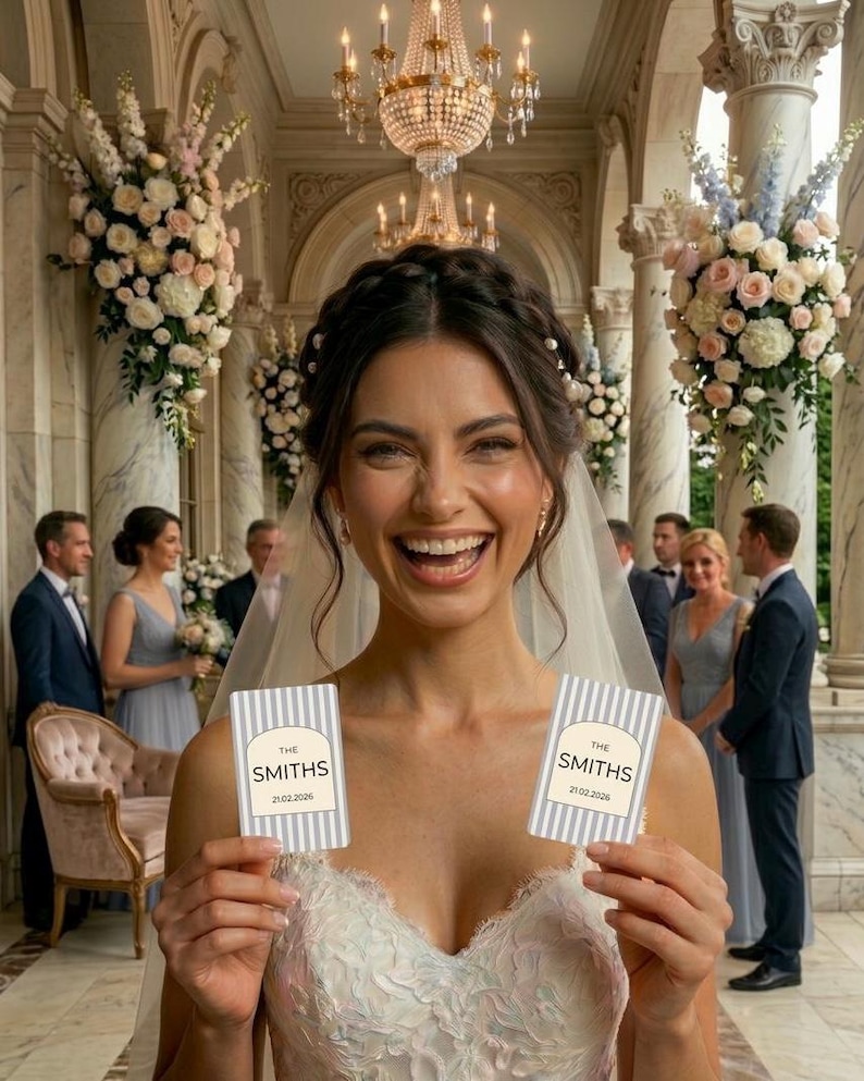5+ Custom Wedding Playing Cards Personalized Decks for Guests, Bridal ...