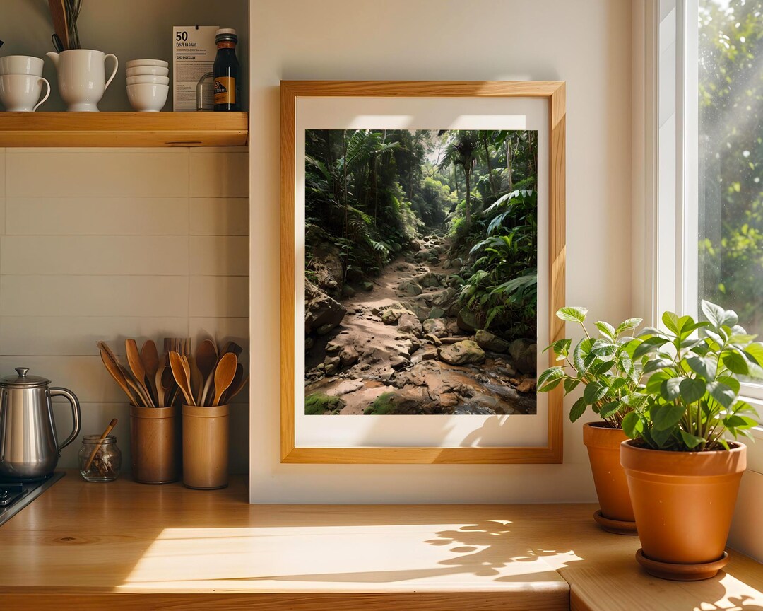 Forest Photo Print, Tree Earth, Panoramic Forest, Botanical Art, Green ...