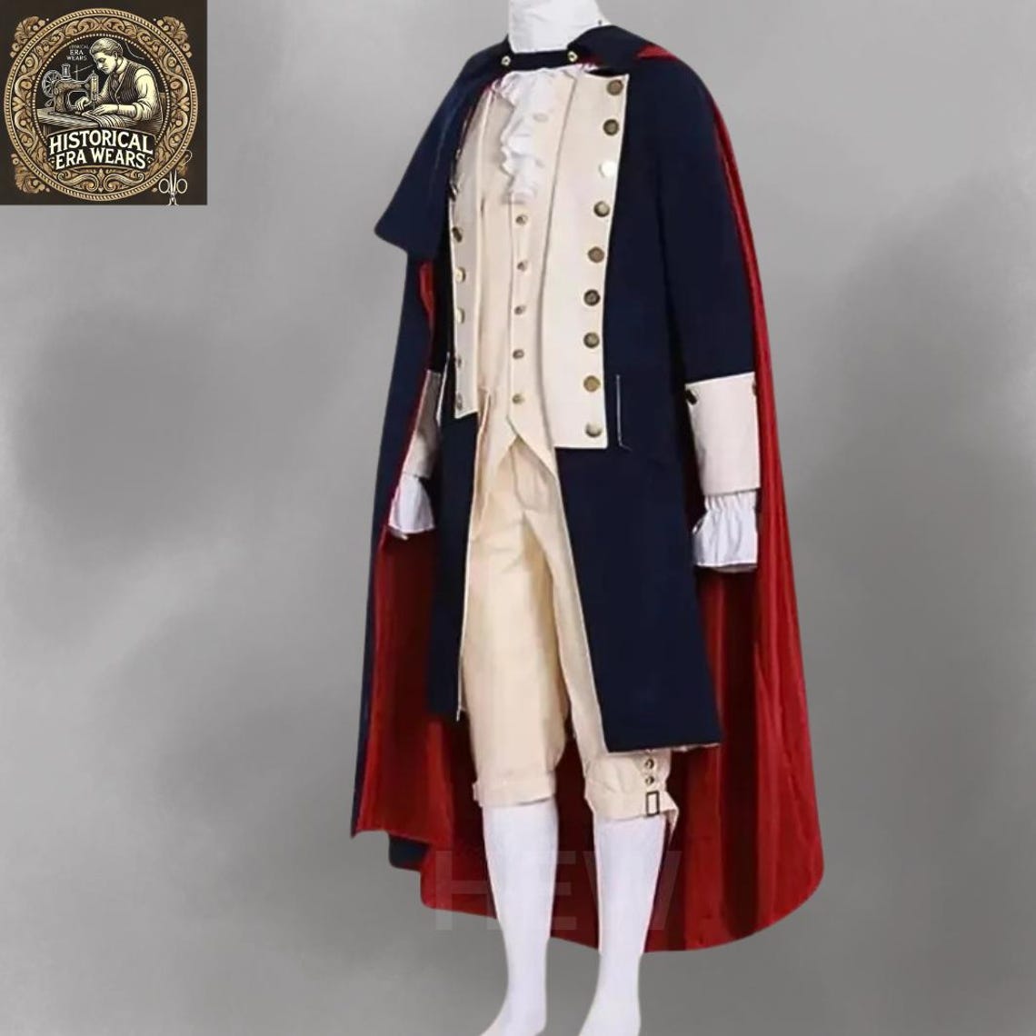 George Washington Colonial Coat - 1770s American Revolution Reenactment ...