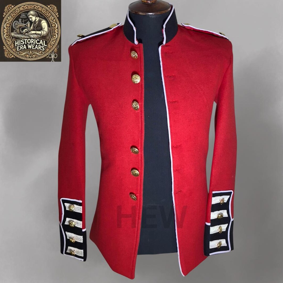 Customized Genuine British Army Red Dress Tunic – Scarlet Cavalry ...