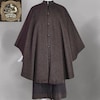 Handmade Men's Grey Wool Inverness Cape Coat – Victorian Sherlock ...