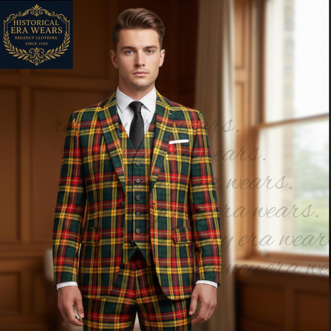 LGBTQ Pride Tartan 3-piece Suit | Scottish Wool Wedding Outfit - Etsy