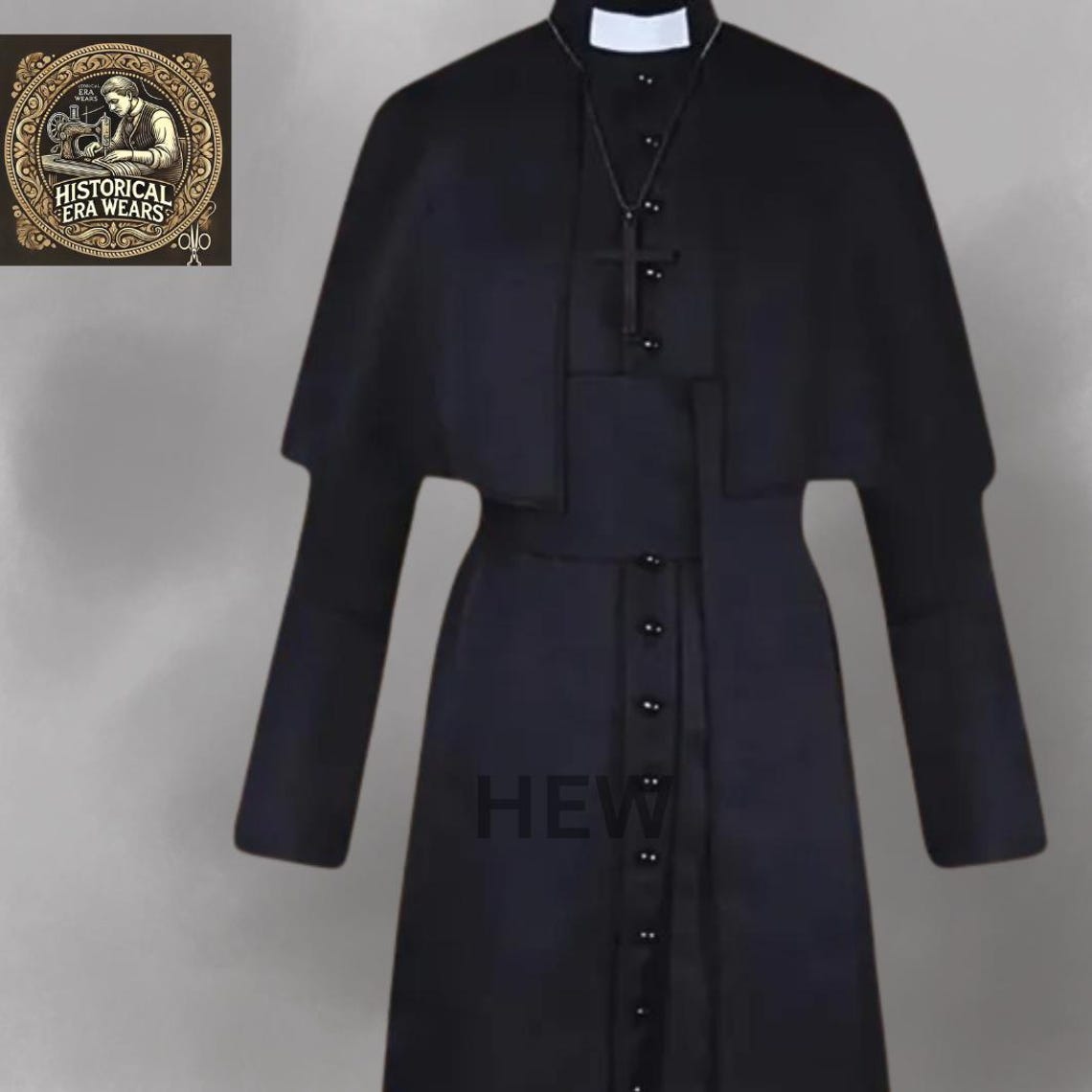 Custom Wool Clergy Cassock - Traditional Roman Catholic Vestment With ...